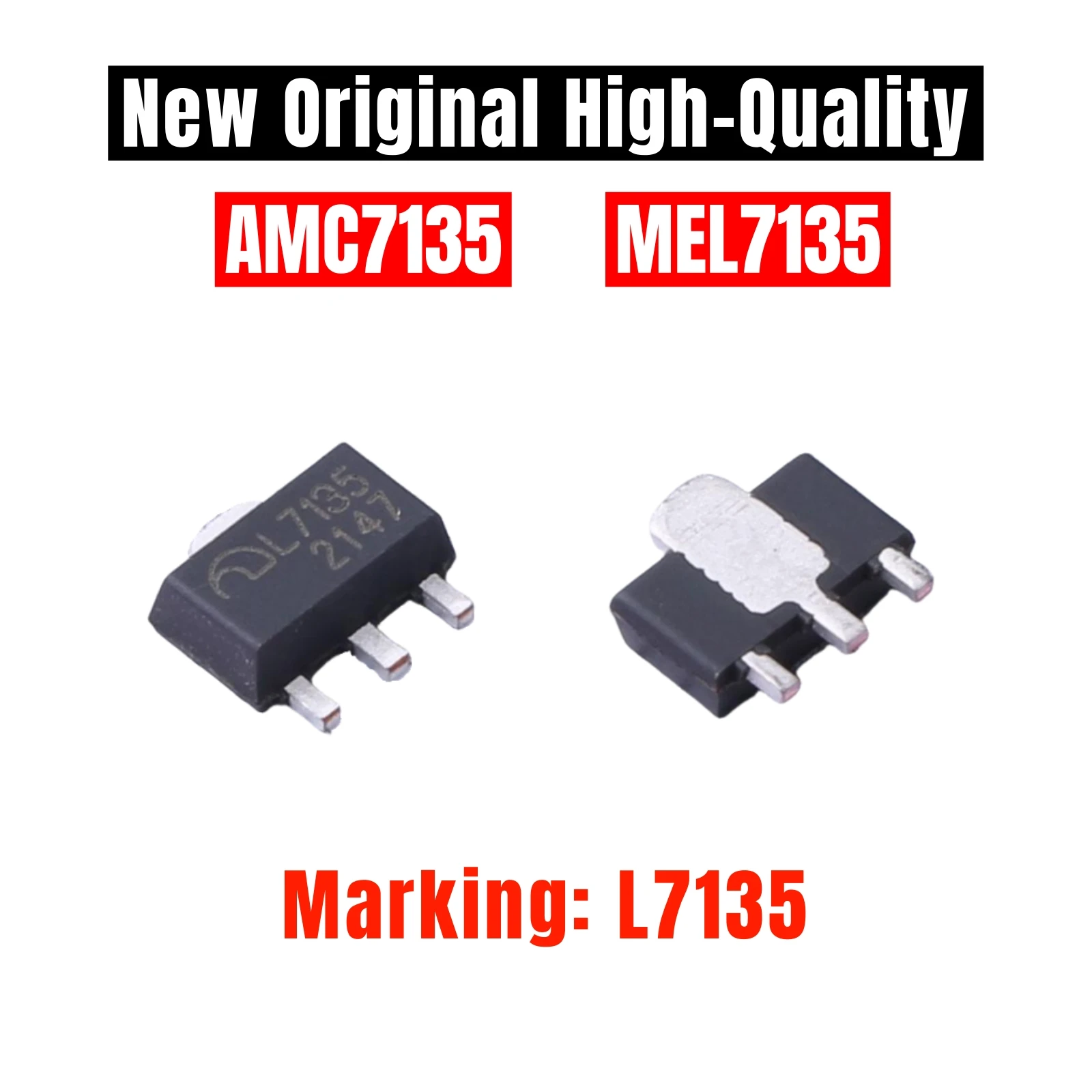 10PCS New Original High Quality AMC7135PKFT AMC7135 MEL7135 L7135 SOT ...