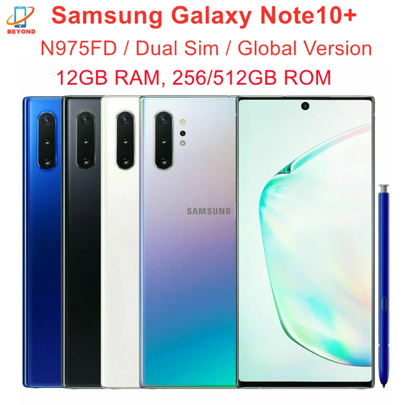 Samsung smartphone Galaxy Note 10 Plus, versión Global, Duos, N975FD ...