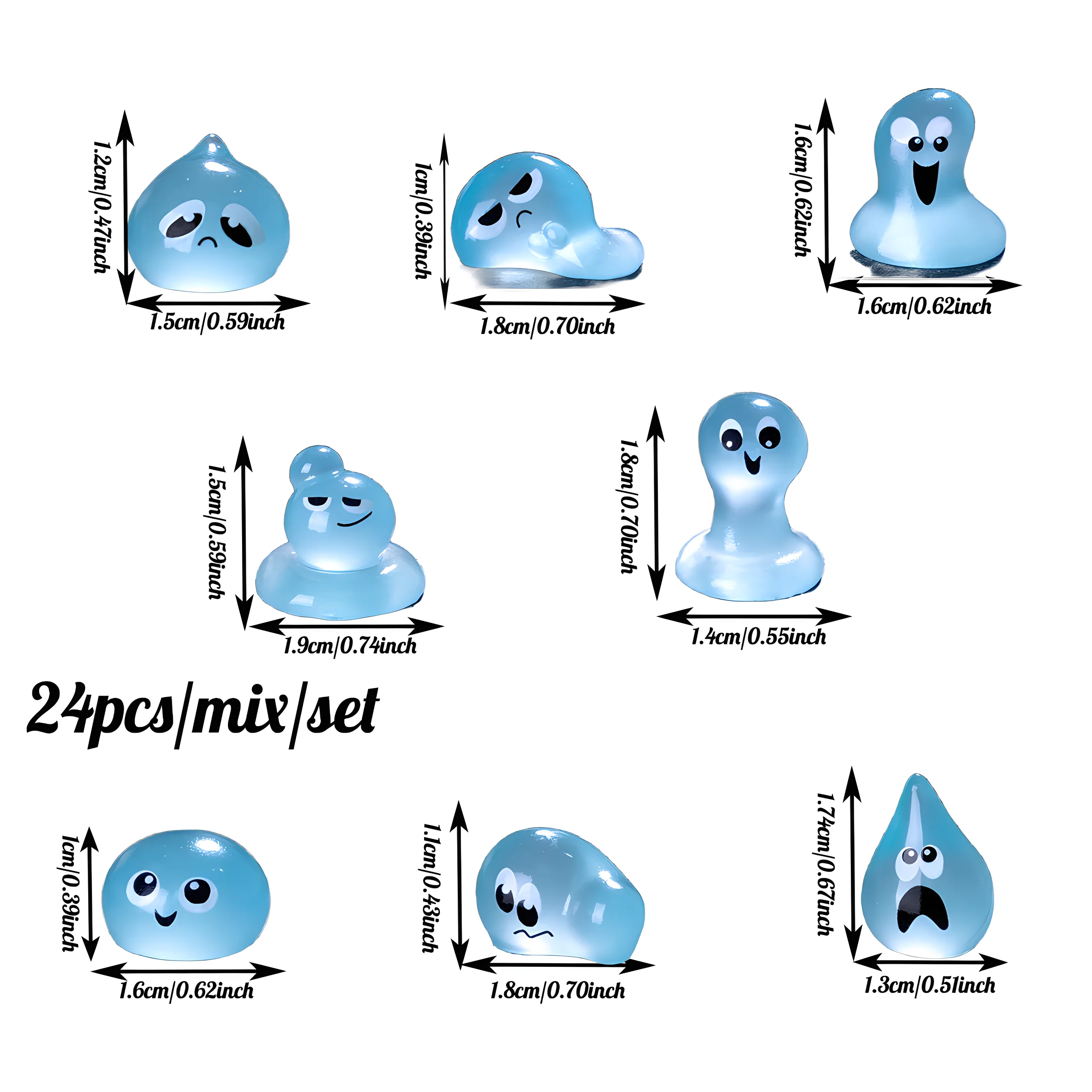 Miniature-Ornaments-Mixed-Set-Halloween-Ghost-Luminous-DIY-Decoration ...