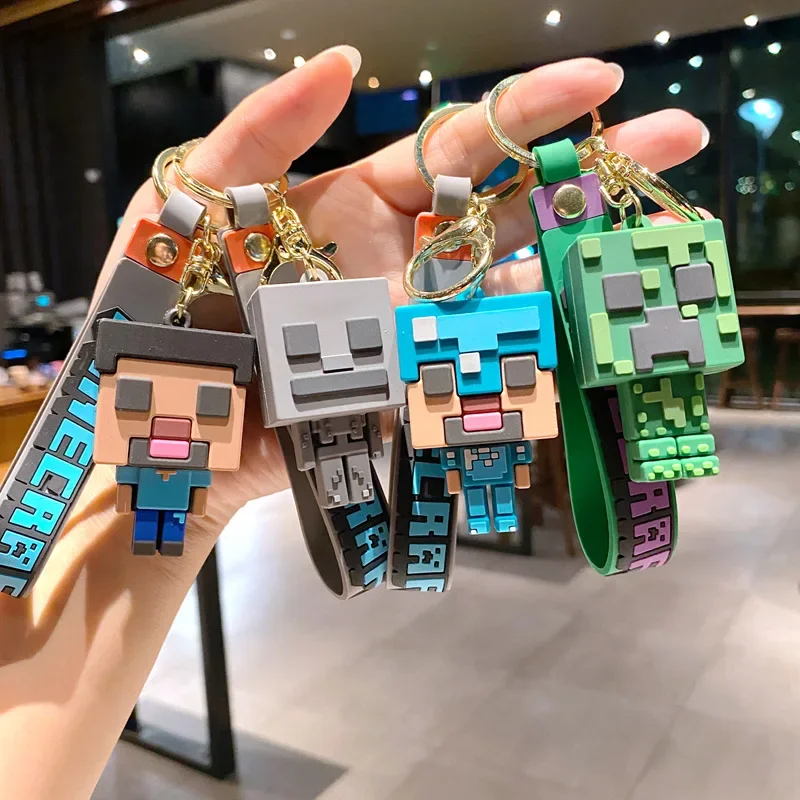 New-creative-Minecraft-3D-sandbox-game-keychain-Minecraft-couple ...