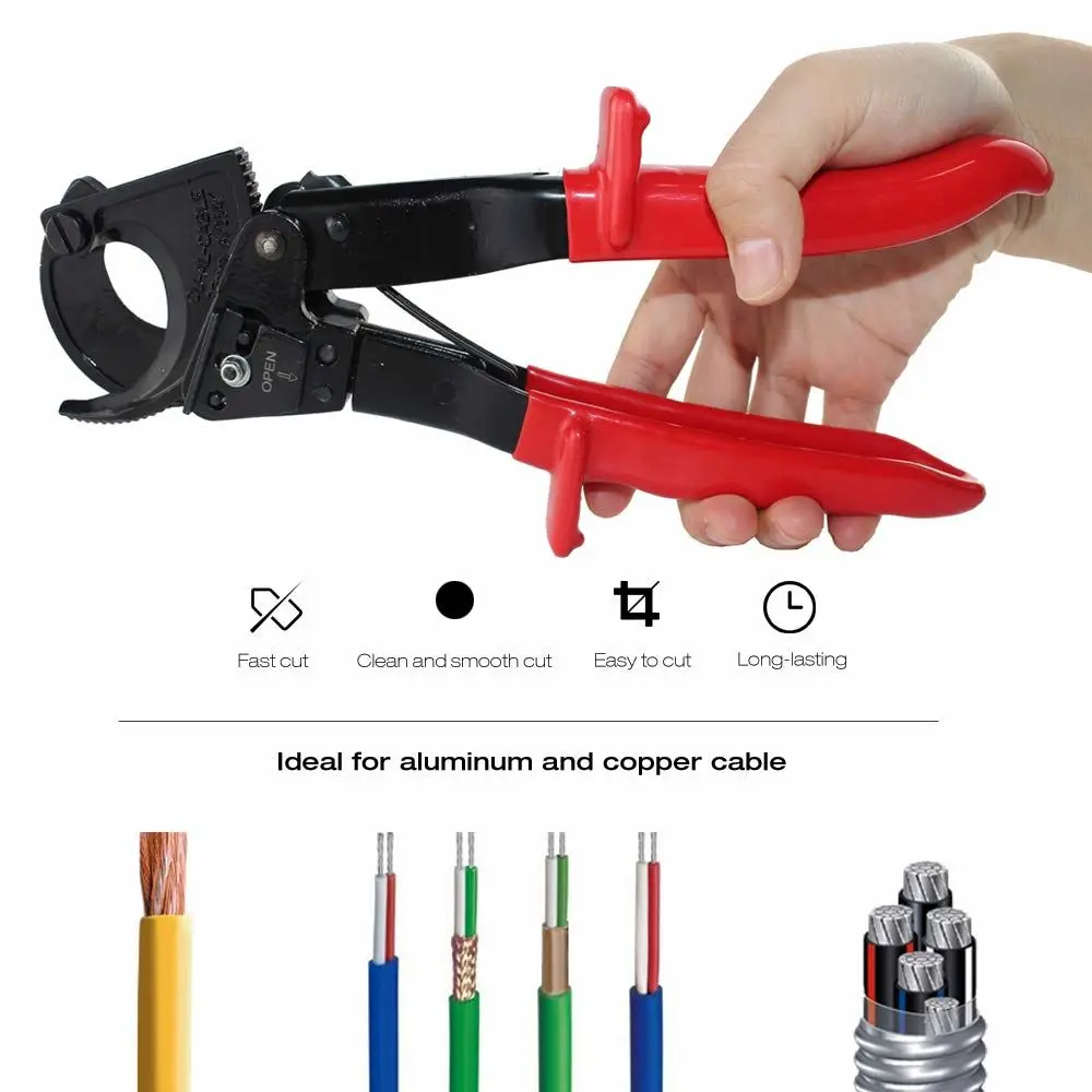 HS-325A-240mm2-Ratcheting-Ratchet-Cable-Cutter-Germany-Design-Wire ...