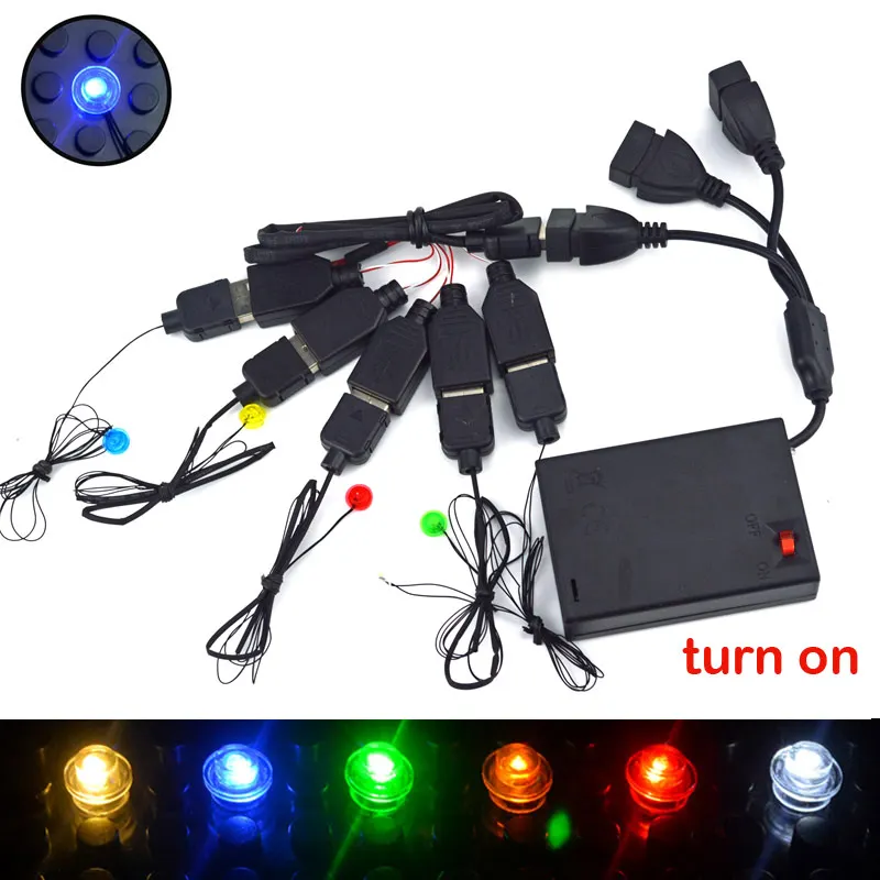 Usb Light-emitting Classic Brick Building Blocks Mini Led Lamps City ...