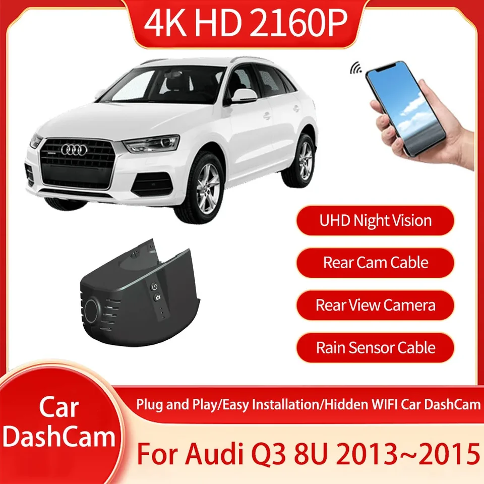 For Audi Q3 8U Q5 A4 A6 A7 A8 2013 2014 2015 4K HD Front And Rear Lens ...