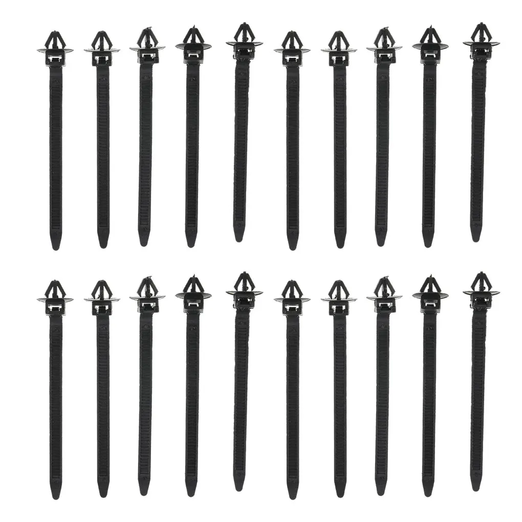 20-50pcs-Black-Wire-Harness-Fastener-Cable-Clamp-Clips-Cable-Ties ...