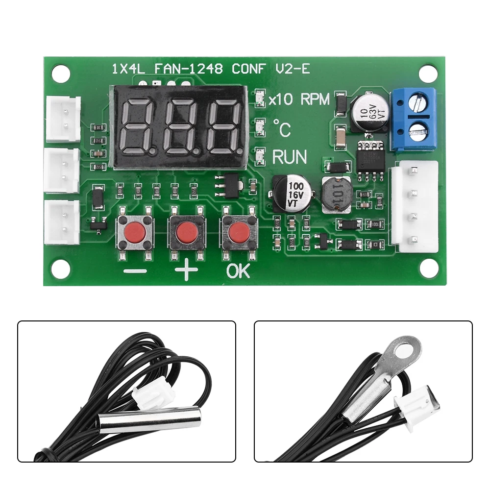 DC-12V-24V-48V-5A-Digital-Display-Four-wire-PWM-Motor-Fan-Speed ...