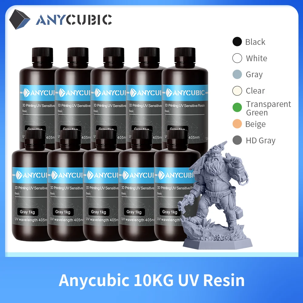 ANYCUBIC UV Resin 405nm 3D Printing Materials For SLA LCD DLP Photon M3 ...
