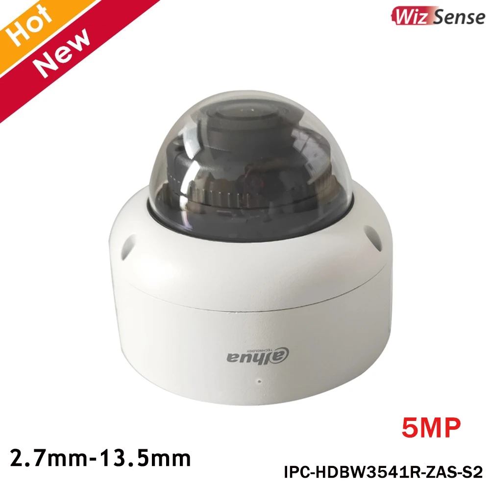 Dahua cámara de seguridad IP de 5MP, videocámara IPC HDBW3541R ZAS S2 con varias focales, 2,7mm ...