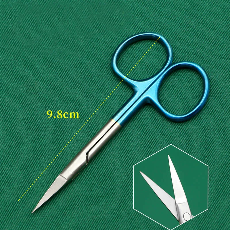 Double-eyelid-Scissors-With-Gold-Handle-9-5cm-Stainless-Steel-Surgical ...