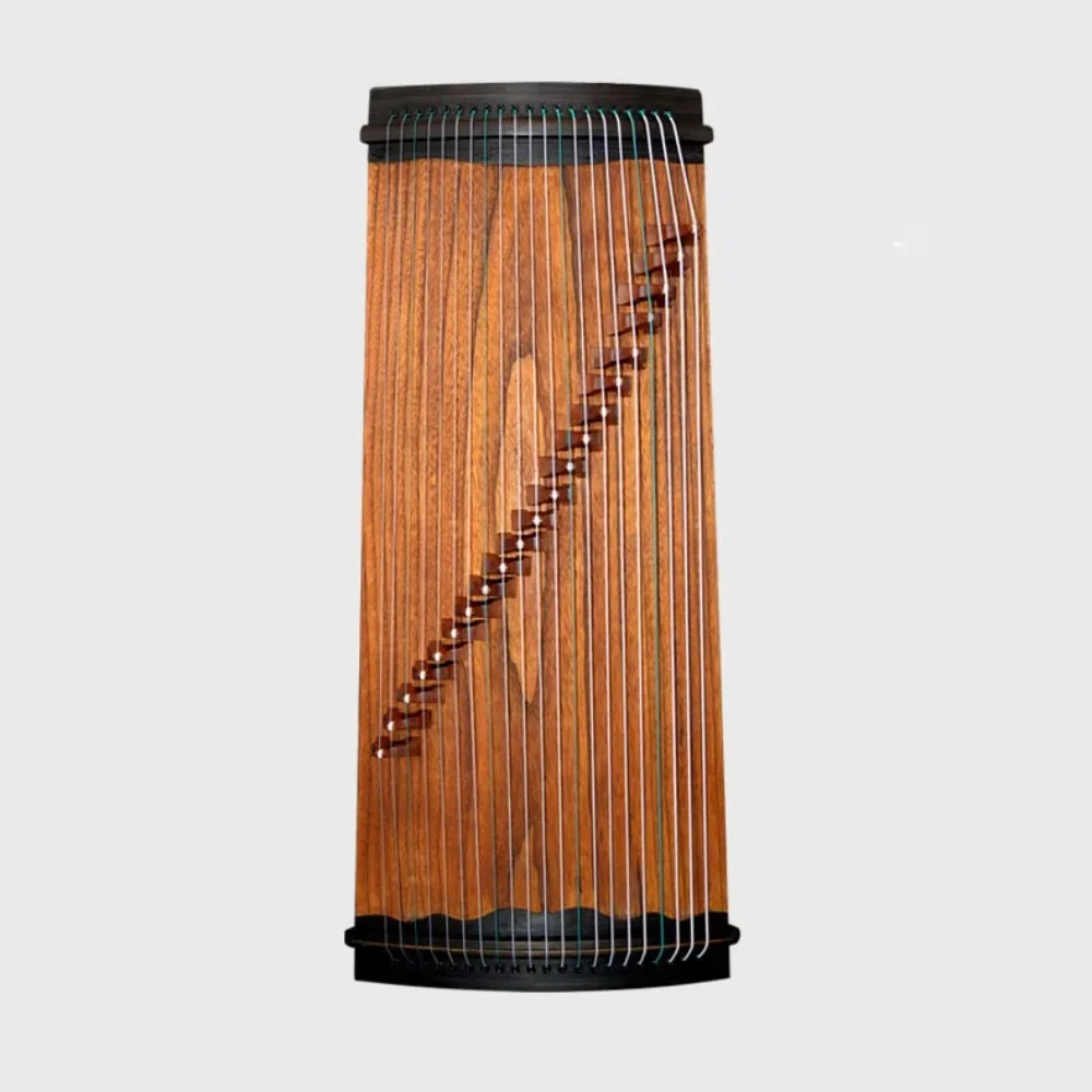 Mini Portable Guzheng 21 Strings Handmade Wood Guqin Beginner Zither ...