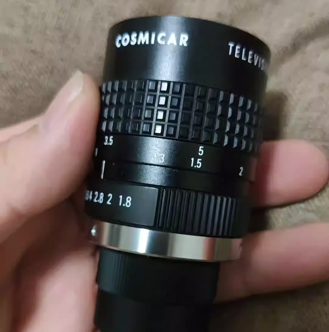 COSMICAR lens 50MM 1:1.8 machine vision lens in good condition - AliExpress