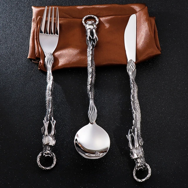 Gothic Knife And Fork Set