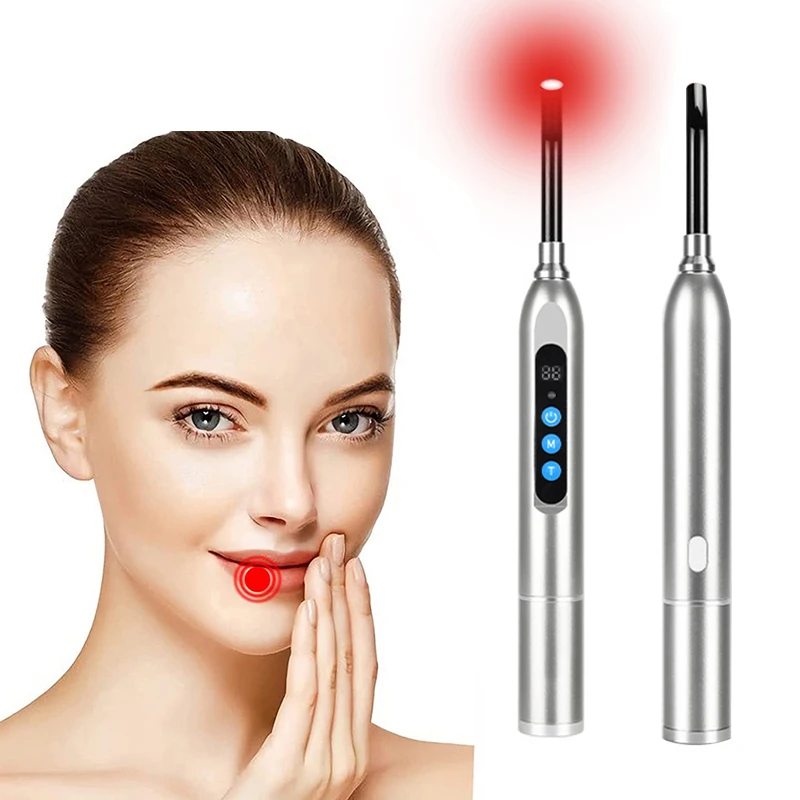 Red Light Therapy Device Wireless LED Near Infrared Cold Sore And ...