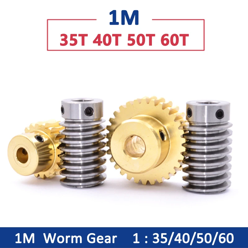 1pc 1M Turbine Worm Gear 35Teeth 40Teeth 50Teeth 60Teeth Transmission ...