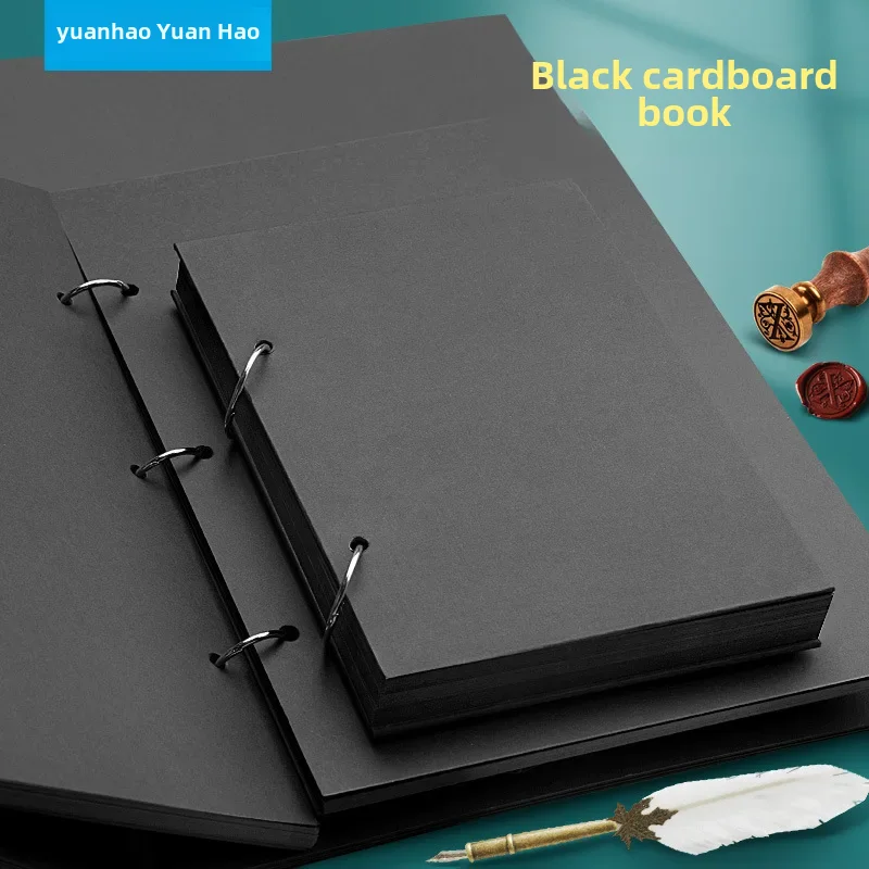 Yuanhao-Black-Card-Paper-Sketchbook-Desenho-De-M-o-A4-Tagging-Shell ...