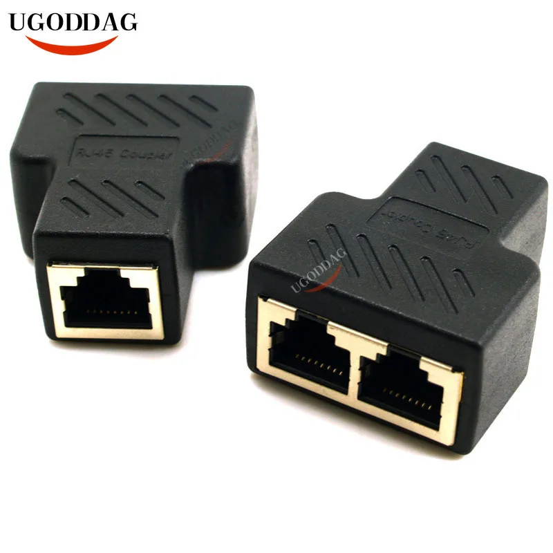 1Pcs-1-To-2-Way-LAN-RJ45-Extender-Splitter-Ethernet-Adapter-For ...