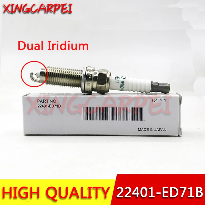 4PCS/lot FXE20HE11 Iridium Platinum Spark Plug DILZKAR6A11 For NISSAN ...