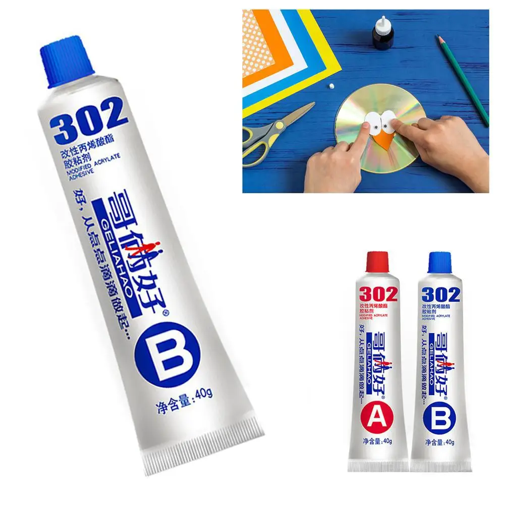 1-Set-Fast-drying-Ab-Glue-Strong-Bonding-Metal-Iron-Aluminum-Acrylic ...