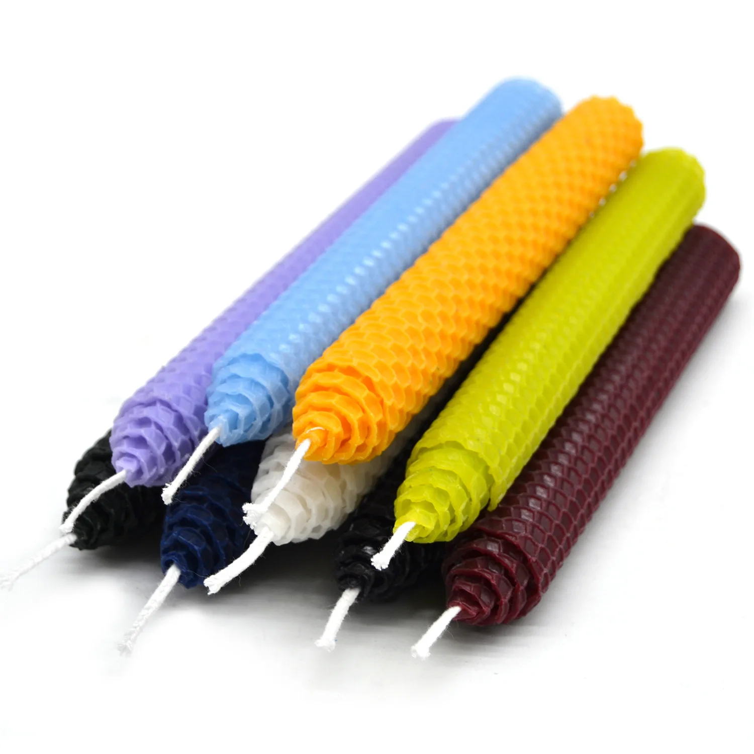 2pcs-lot-Pointed-candle-beeswax-Honeycomb-Candles-Prayer-candles-20x2 ...