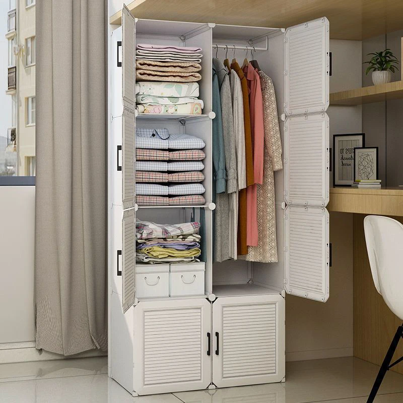 Simplicity-Household-Bedroom-Dustproof-Clothes-Cabinets-For-Plastic ...