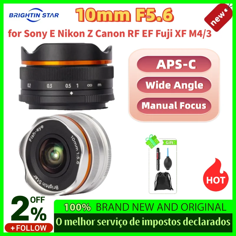 Brightin-Star-10mm-F5-6-APS-C-Wide-Angle-Fisheye-Prime-Manual-Focus ...