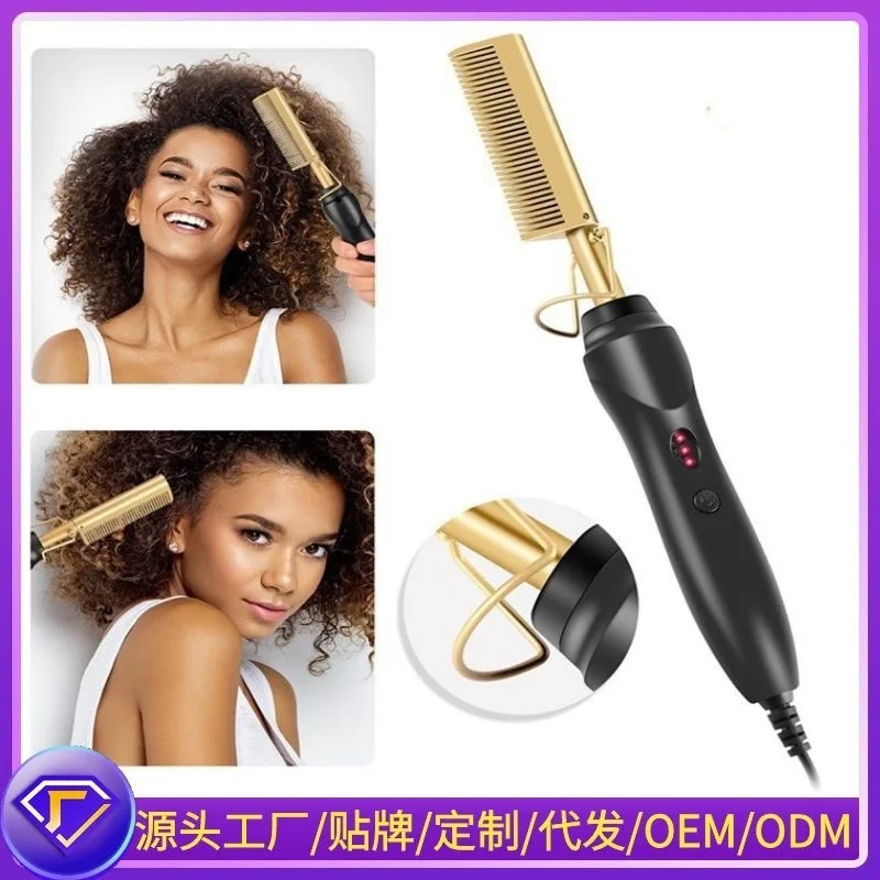 Copper-Alloy-Electric-Straight-Curling-Comb-80-210-Temparature-Control ...