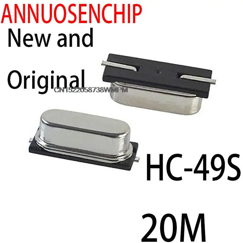 100ชิ้น/ล็อตใหม่และต้นฉบับ20 M 20 MHZ ถึง20.000MHZ 49 SMD Patch Passive คริสตัล20 Mhz 20.000mhz ...