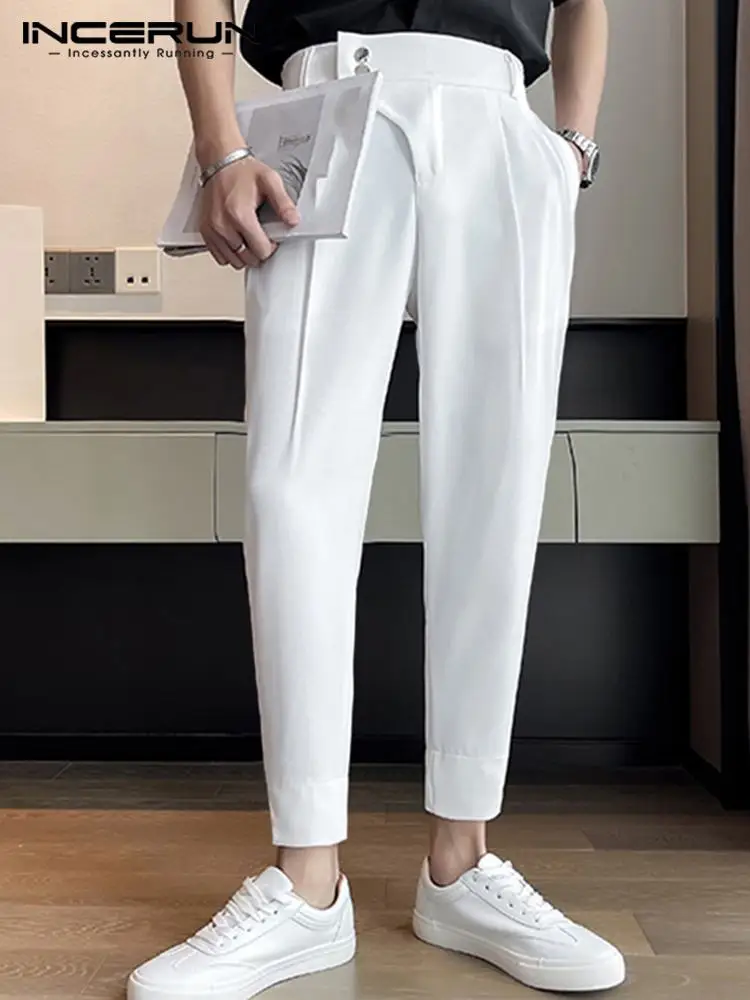 Stilvolle-Einfarbig-Pantalons-INCERUN-m-nner-Lange-Hosen-Solide-Slant-Knopfleiste-Lange-Hosen ...