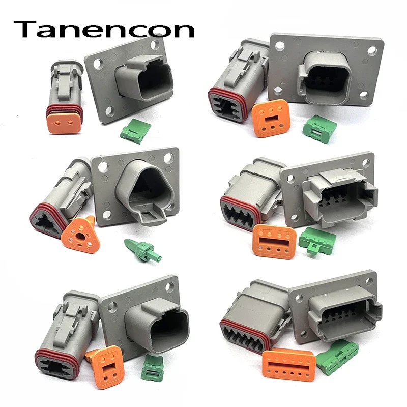 2/3/4/6/8/12 Pin Car Excavator Connector Plug DT Series with Fixed ...
