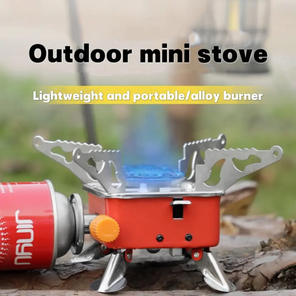Outdoor-Mini-Square-Stove-Portable-Folding-Gas-Stove-Card-Camping ...