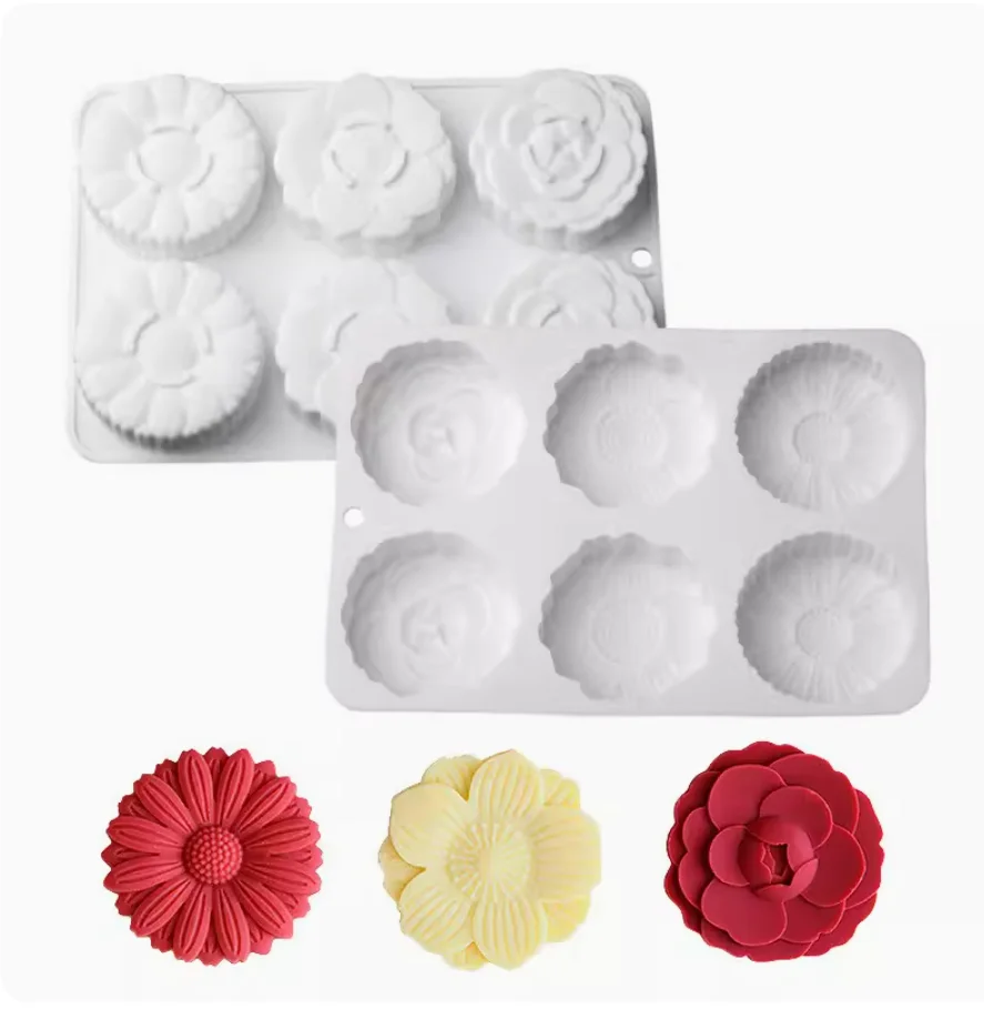 Bakeware-Mold-Pan-Sab-o-De-Flores-Bolo-Chocolate-Pudim-Gel-ia-Gelo ...