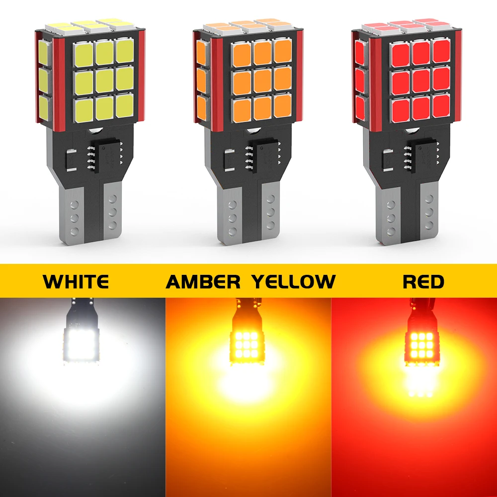 BMTxms-2X-Auto-T15-W16W-Red-LED-Canbus-Reverse-Lights-921-912-W16W-LED ...