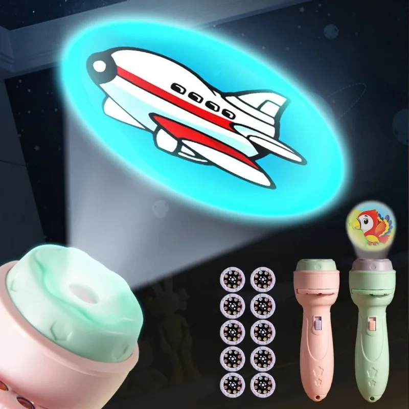 Flashlight-Projector-80-Pattern-Flashlight-Light-Toy-Cute-Cartoon ...
