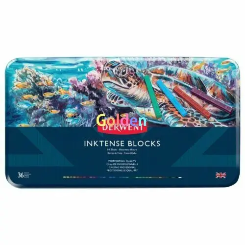 Derwent Inktense Blocks 72 Tin Case,highly-pigmented Ink Blocks,large ...