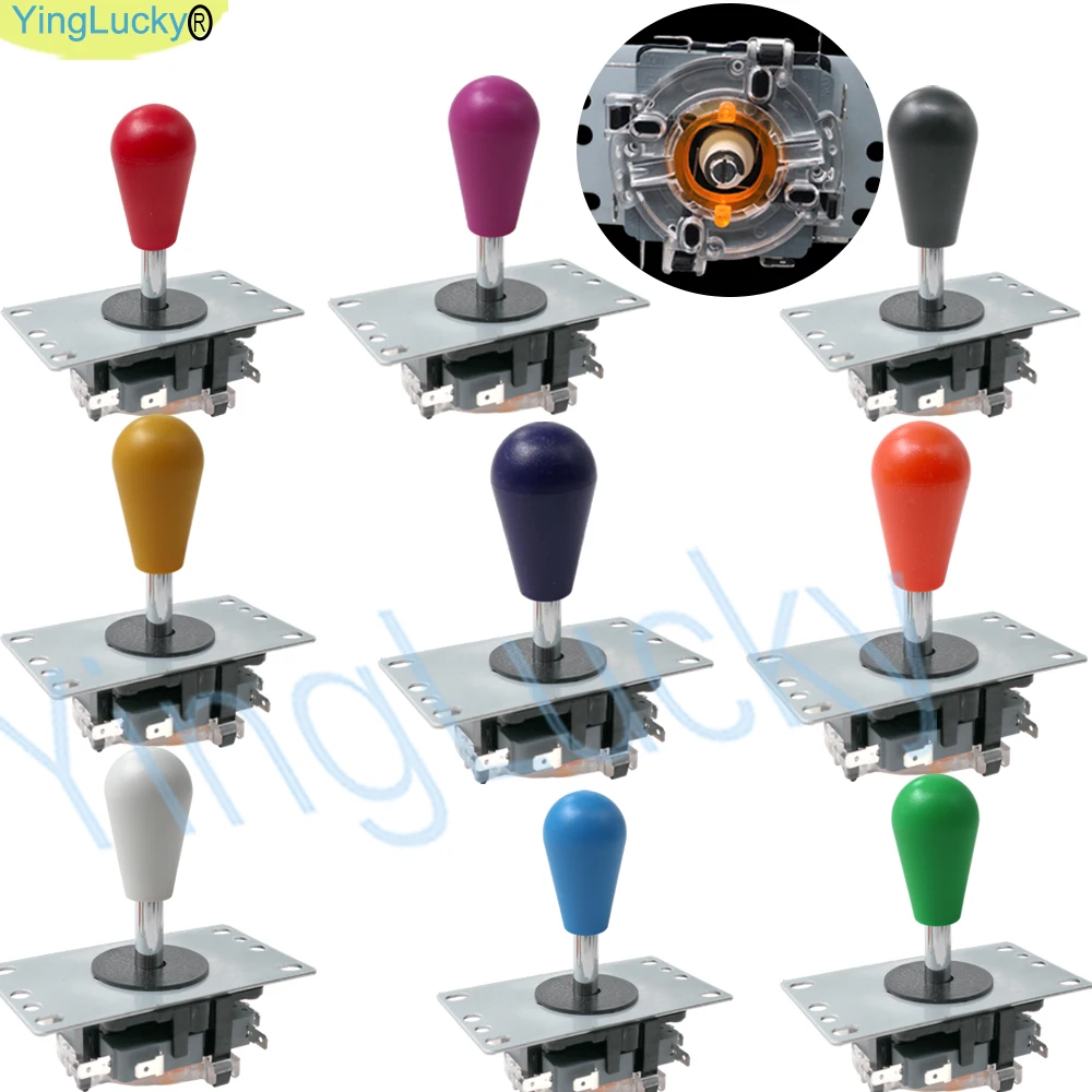 New-Arrival-Arcade-joystick-DIY-Joystick-Red-Ball-4-8-Way-Joystick ...