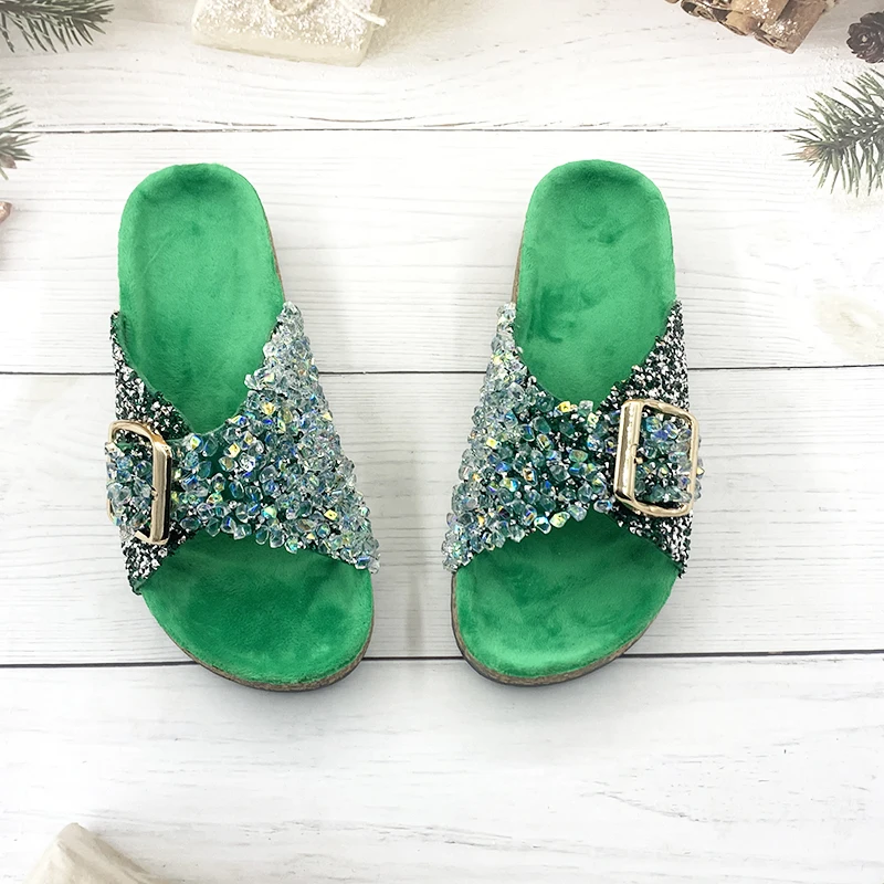 Fashion-Ladies-Slippers-Rhinestone-Bling-Non-slip-Sandals-Summer-Beach ...