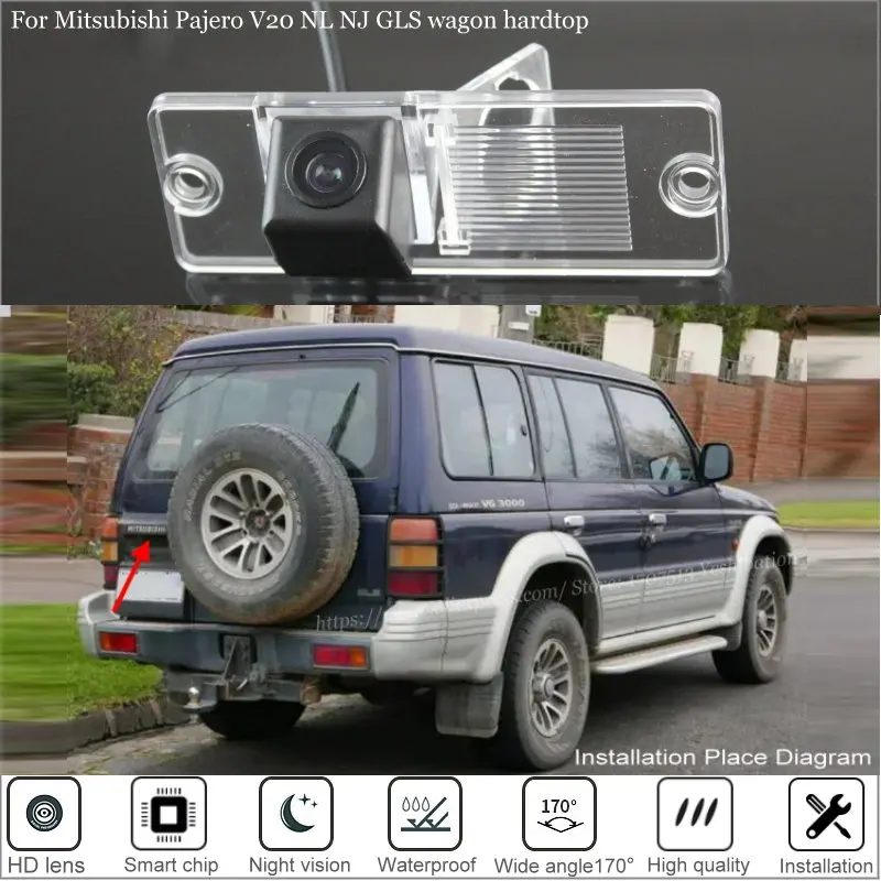 Car Rear View Reverse Backup Camera For Mitsubishi Pajero V20 NL NJ GLS ...