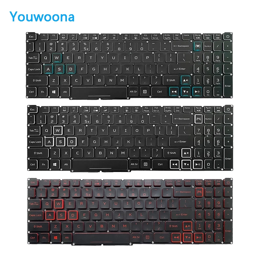 New-Original-Laptop-Keyboard-For-ACER-AN515-54-AN515-55-AN515-43-AN715 ...
