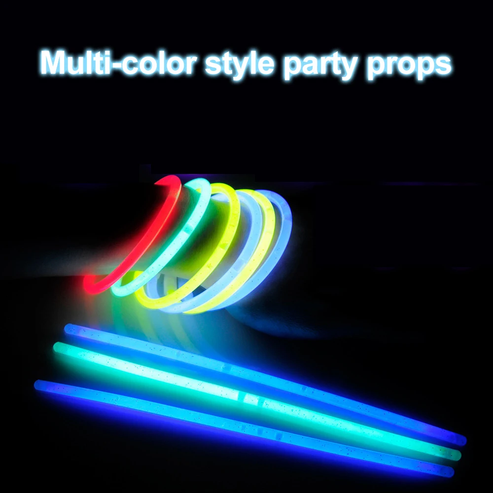 Super-Bright-Multi-color-Style-Glow-Stick-Party-Fluorescent-Lights-Glow ...