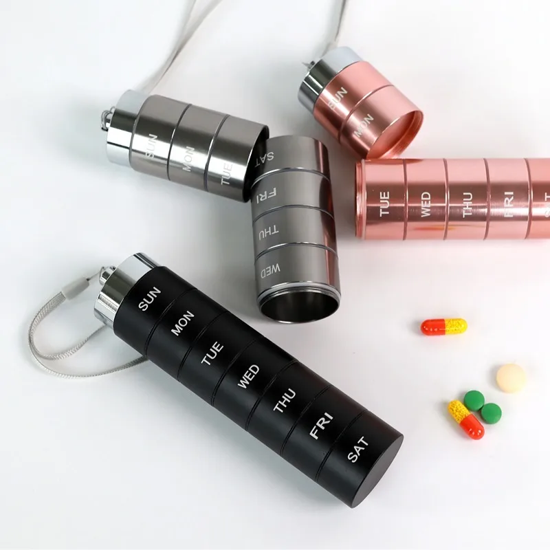 High Quality Portable WaterProof Aluminum Pill Box Case Storage Box ...
