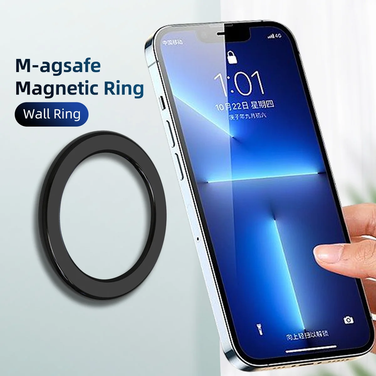 For-Magsafe-Magnet-Wall-Wireless-Charger-Ring-Car-Phone-Holder-Stand ...