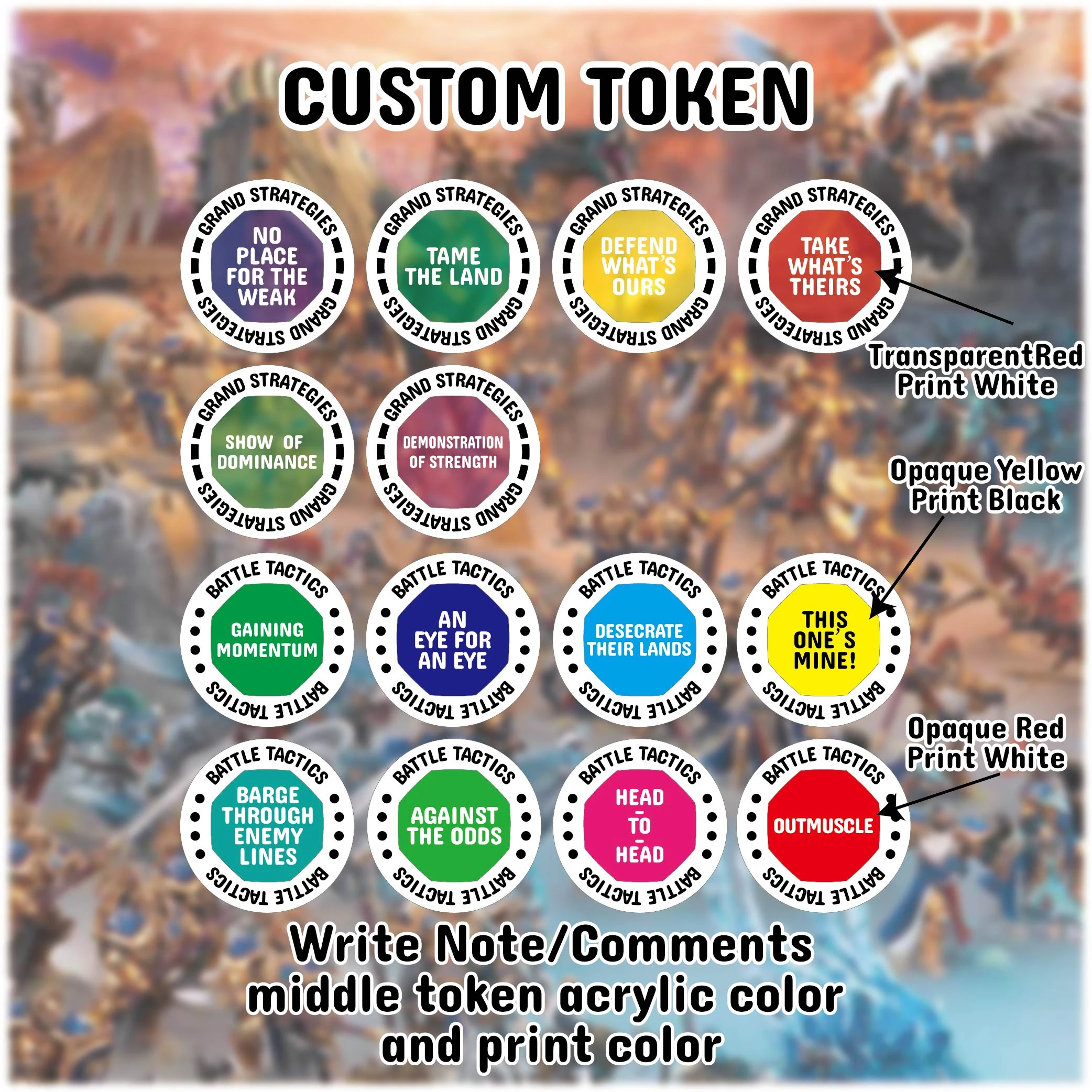 Battle Tactics Tokens, WH AOS Tokens AOS, 2022| | - AliExpress