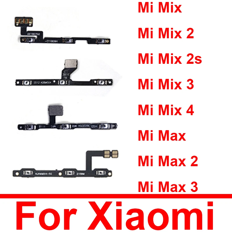 Power&Volume Button Flex Cable For Xiaomi Mi Mix 2 2s 3 4 Mix3 Mix4 Max ...