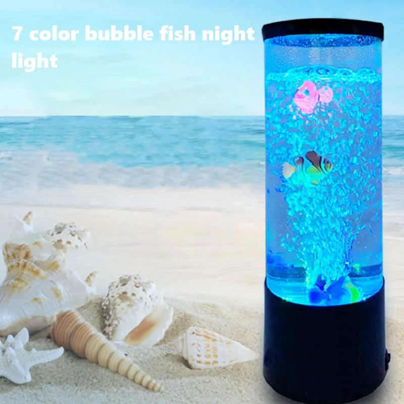 LED-Fish-Lamp-Ambient-Night-Light-Remote-Control-Color-Changing ...