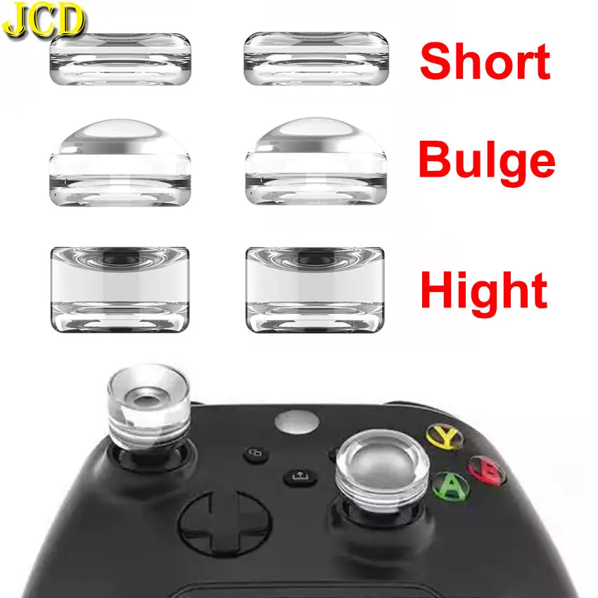 JCD 2PCS Transparent Clear Crystal Joystick Cap For Xbox One Series X/S ...