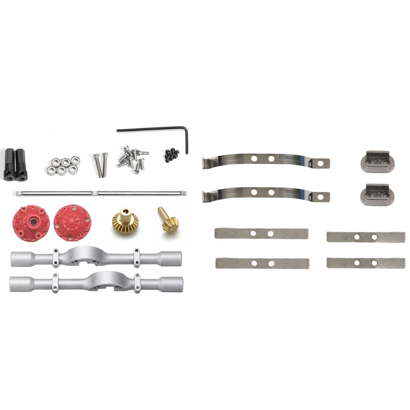 2 Pair Steel Shock Absorber Leaf Springs Suspension For WPL D12 B14 B24 ...