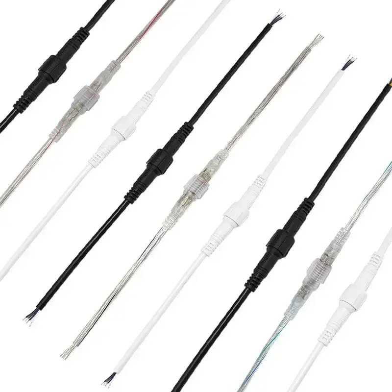 2pin-3pin-4pin-LED-Waterproof-Connector-Cable-IP65-LED-Strip-Male ...