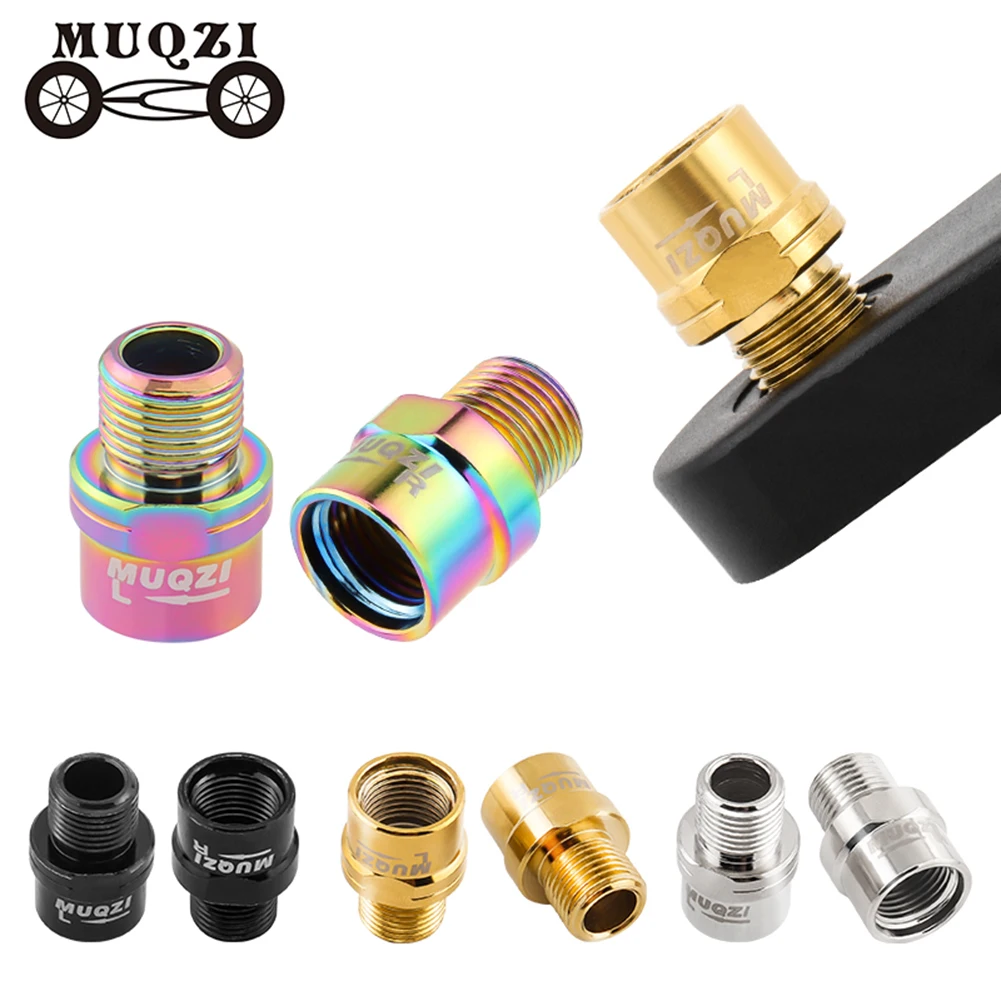 MUQZI Bike Pedal Axle Extender Wear Resistant Bike Pedals Adapters Spacers Anti Corrosion Left ...