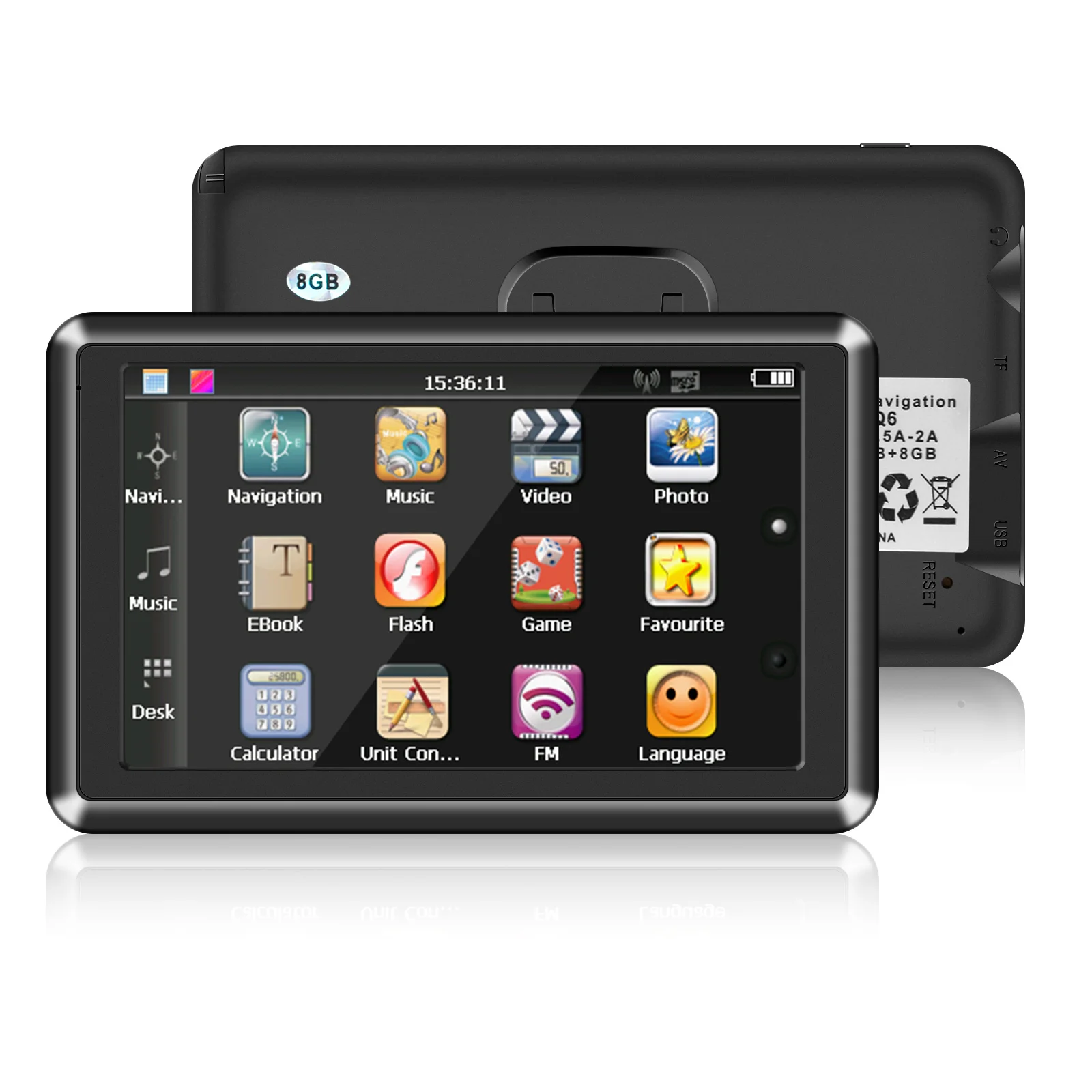 5" 8GB CAR Lorry HGV LGV GPS SAT NAV NAVIGATION Lifetime Free Preload ...