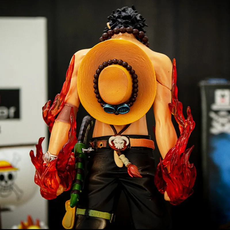 26cm One Piece Group Fire Fist Portgas D Ace Figure Action Standing ...