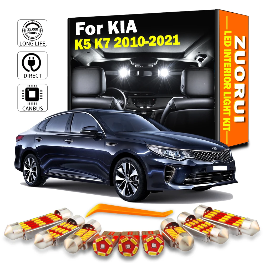 ZUORUI-Canbus-Car-LED-Interior-Map-Dome-Light-Kit-For-KIA-K5-K7-2010 ...